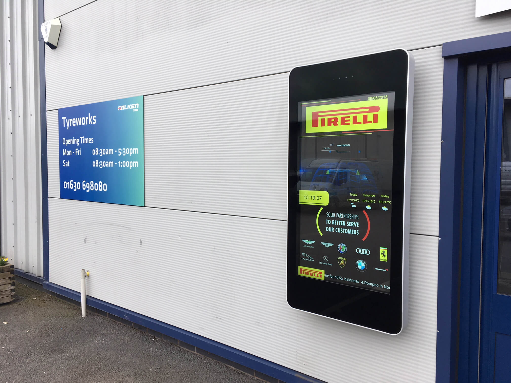 Wall-Mounted Digital Display Screens