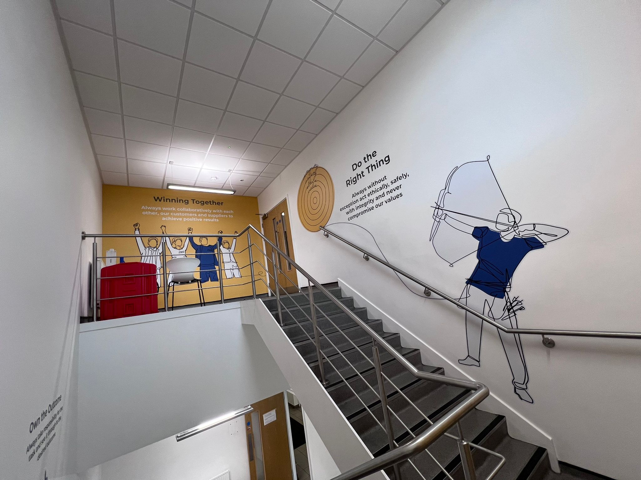 TBS Engineering – Bespoke Wall Graphics Transformation